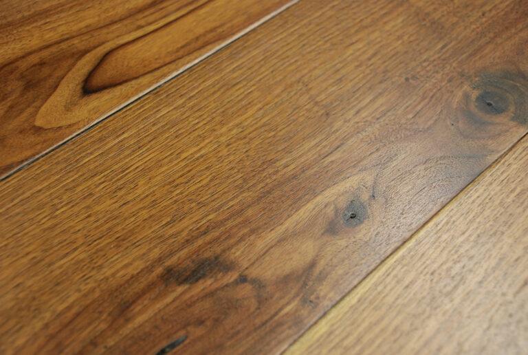 Wide Plank Walnut Flooring with Soft Edges, Smoke Accents and Hard Wax ...